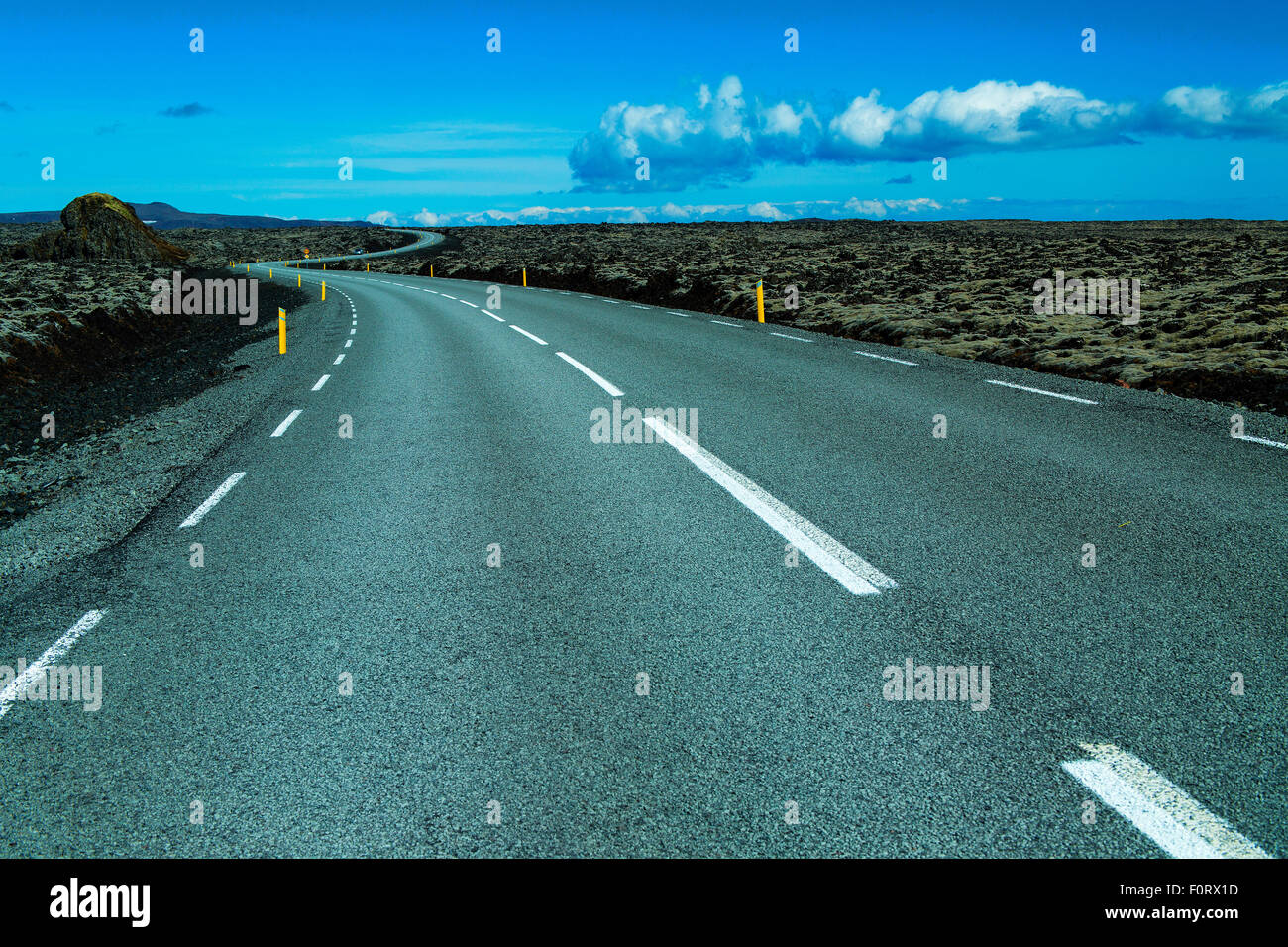 Paved road lava field hi-res stock photography and images - Alamy