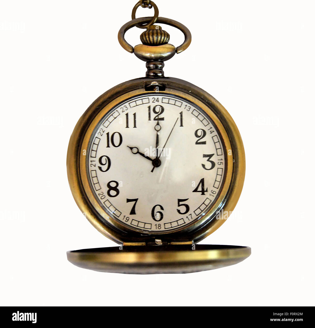 Old gold pocket watch Stock Photo - Alamy