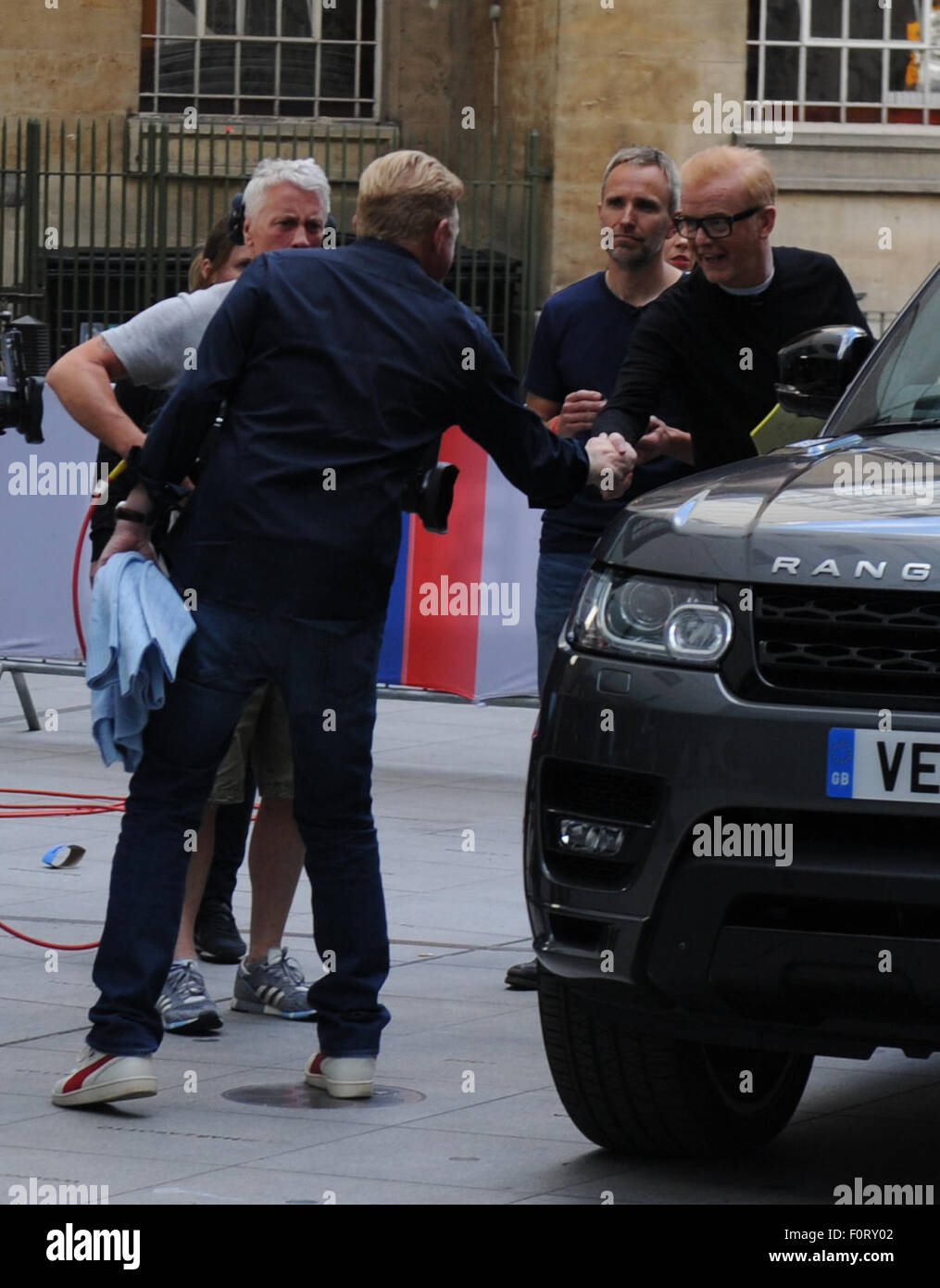 The One Show seen filming in London at BBC Studios in London , Alex ...