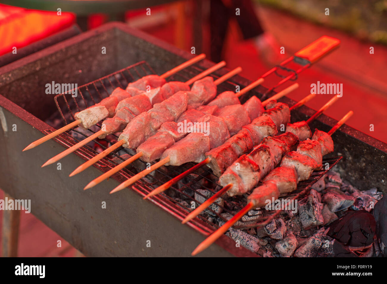 Grill skew hi-res stock photography and images - Alamy