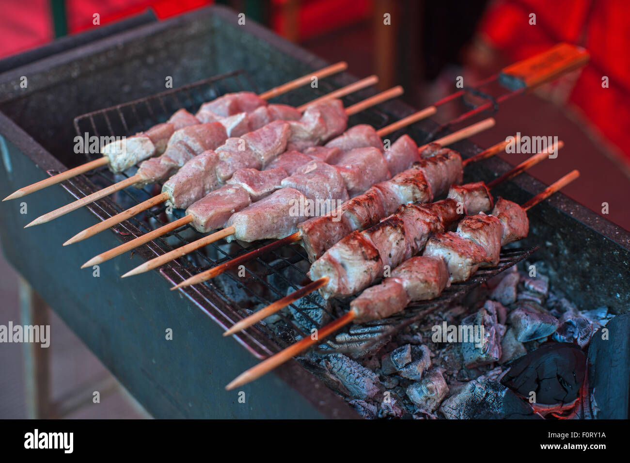 Grill skew hi-res stock photography and images - Alamy