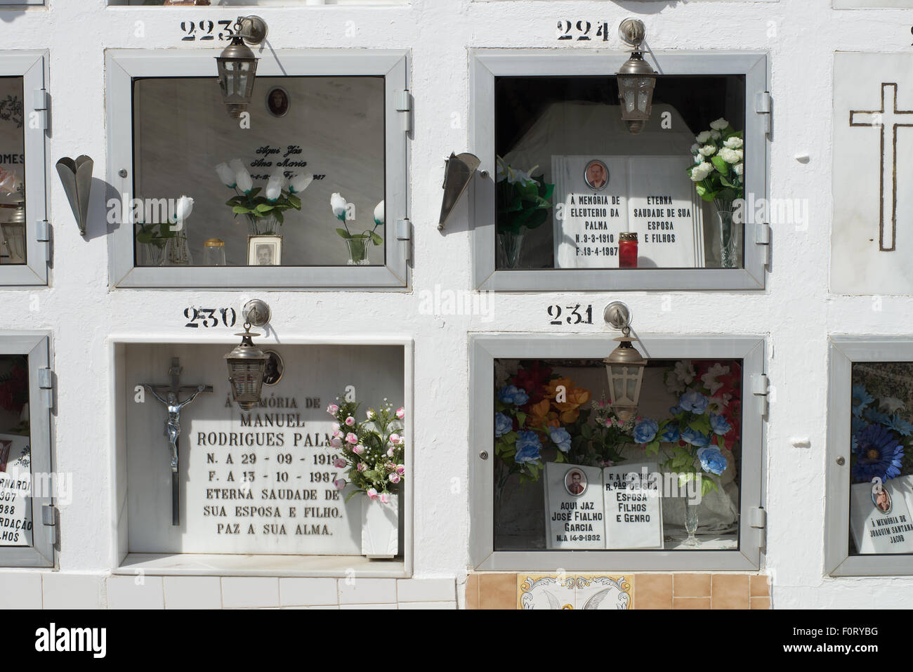 Detail of the crypt spaces of the Cemetery of Mertola Stock Photo - Alamy