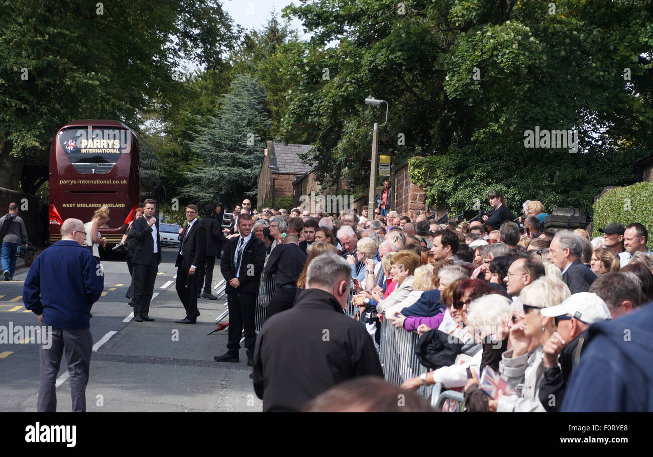 Liverpool, UK. 20th August, 2015. Cilla Black's funeral service took ...