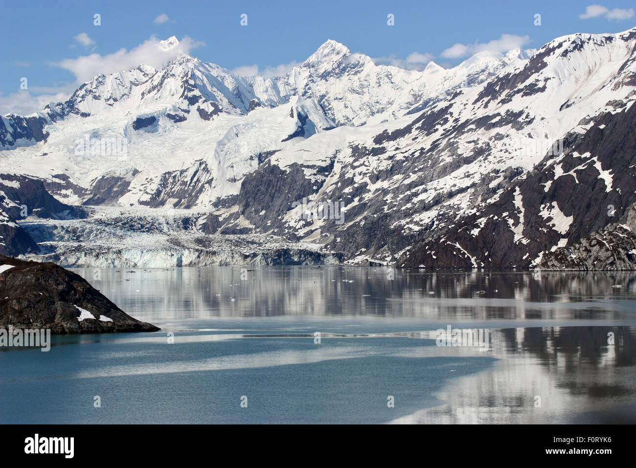 Beautiful scene of Glacier Bay Passage in Alaska Stock Photo - Alamy