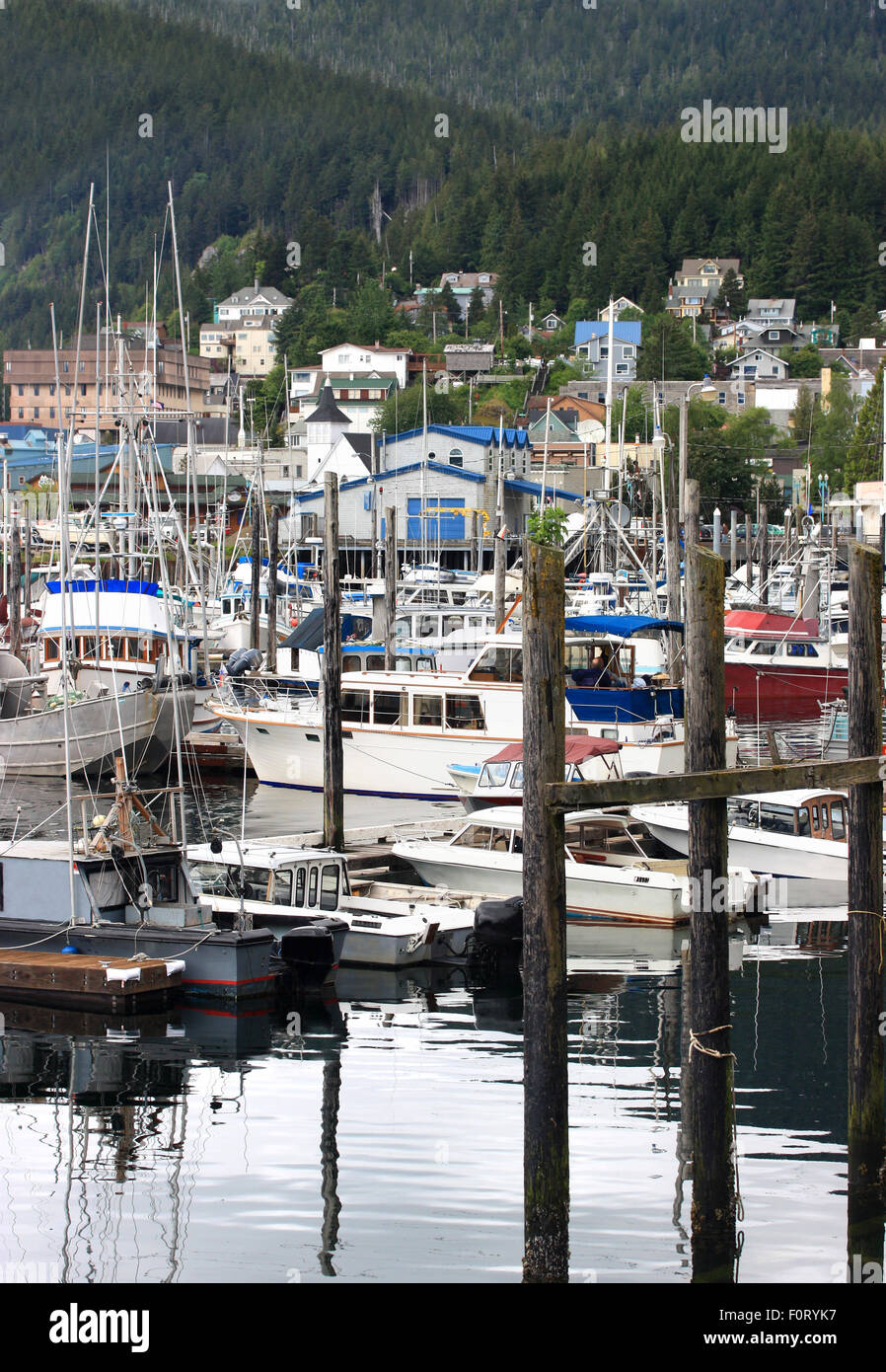 Quiet harbor in Ketchikan, Alaska Stock Photo - Alamy