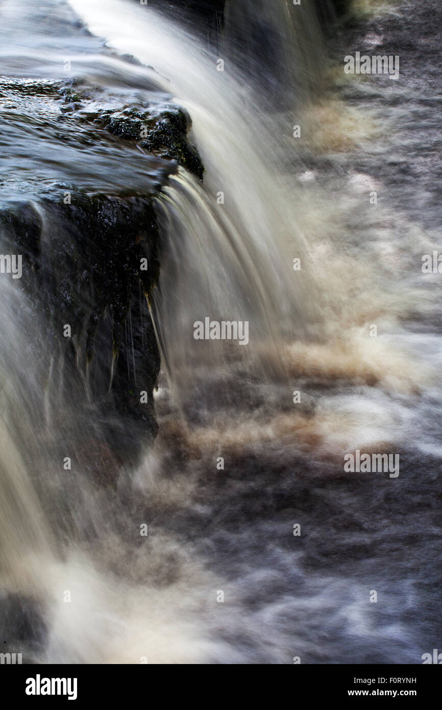 Waterfall in the River Dee in Dentdale Yorkshire Dales Cumbria England ...