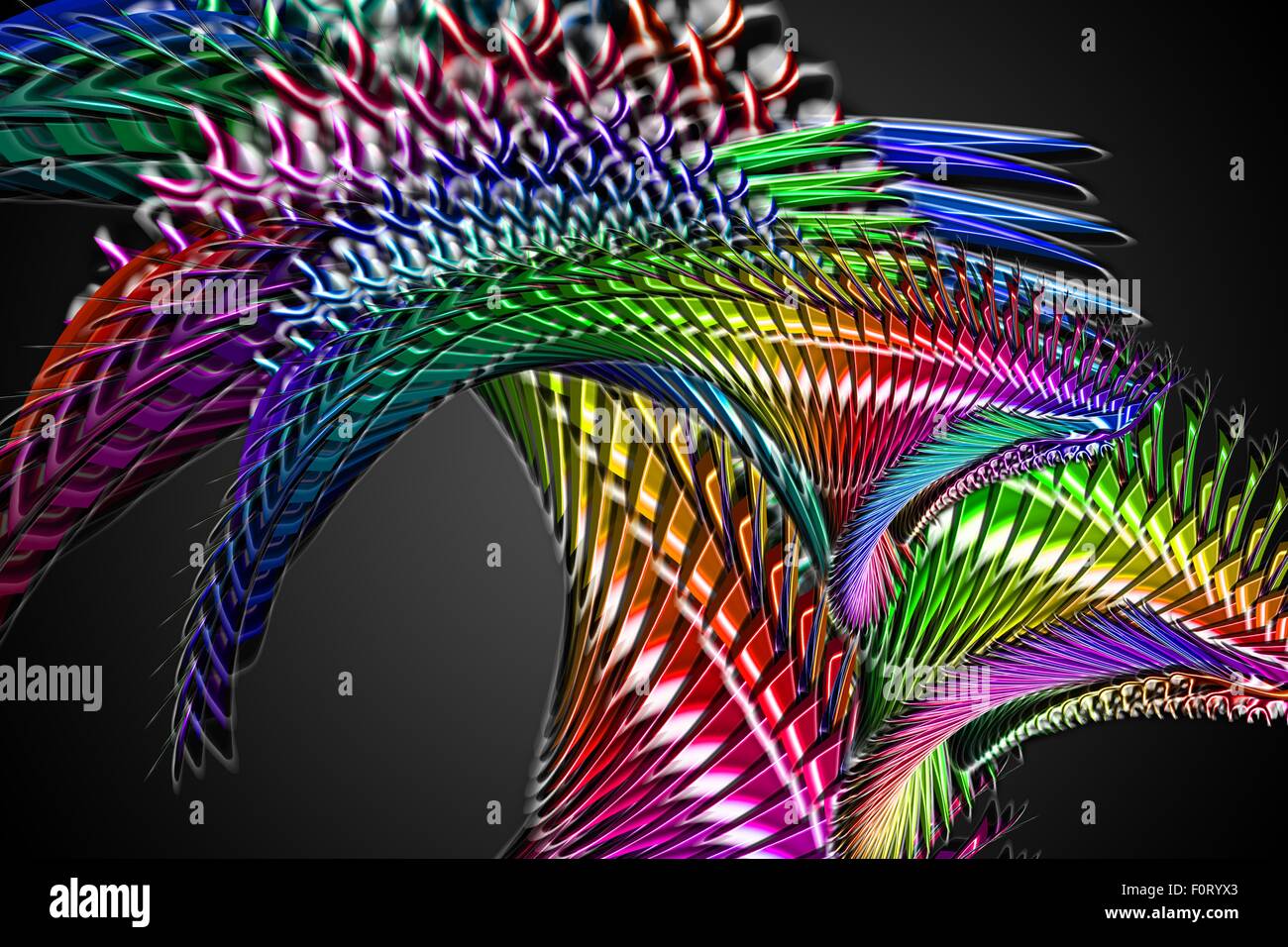 Design composed of light and fractal elements Stock Photo - Alamy