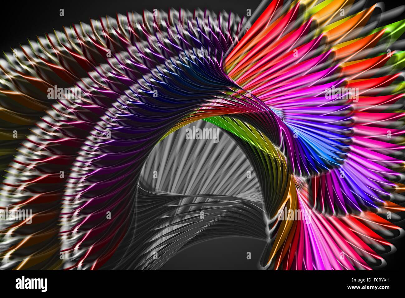 Design composed of light and fractal elements Stock Photo - Alamy
