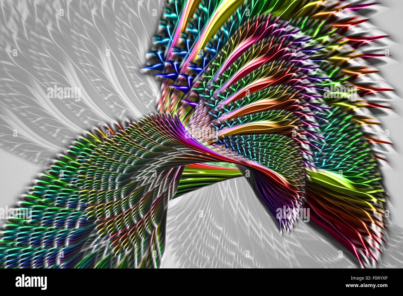 Design composed of light and fractal elements Stock Photo - Alamy