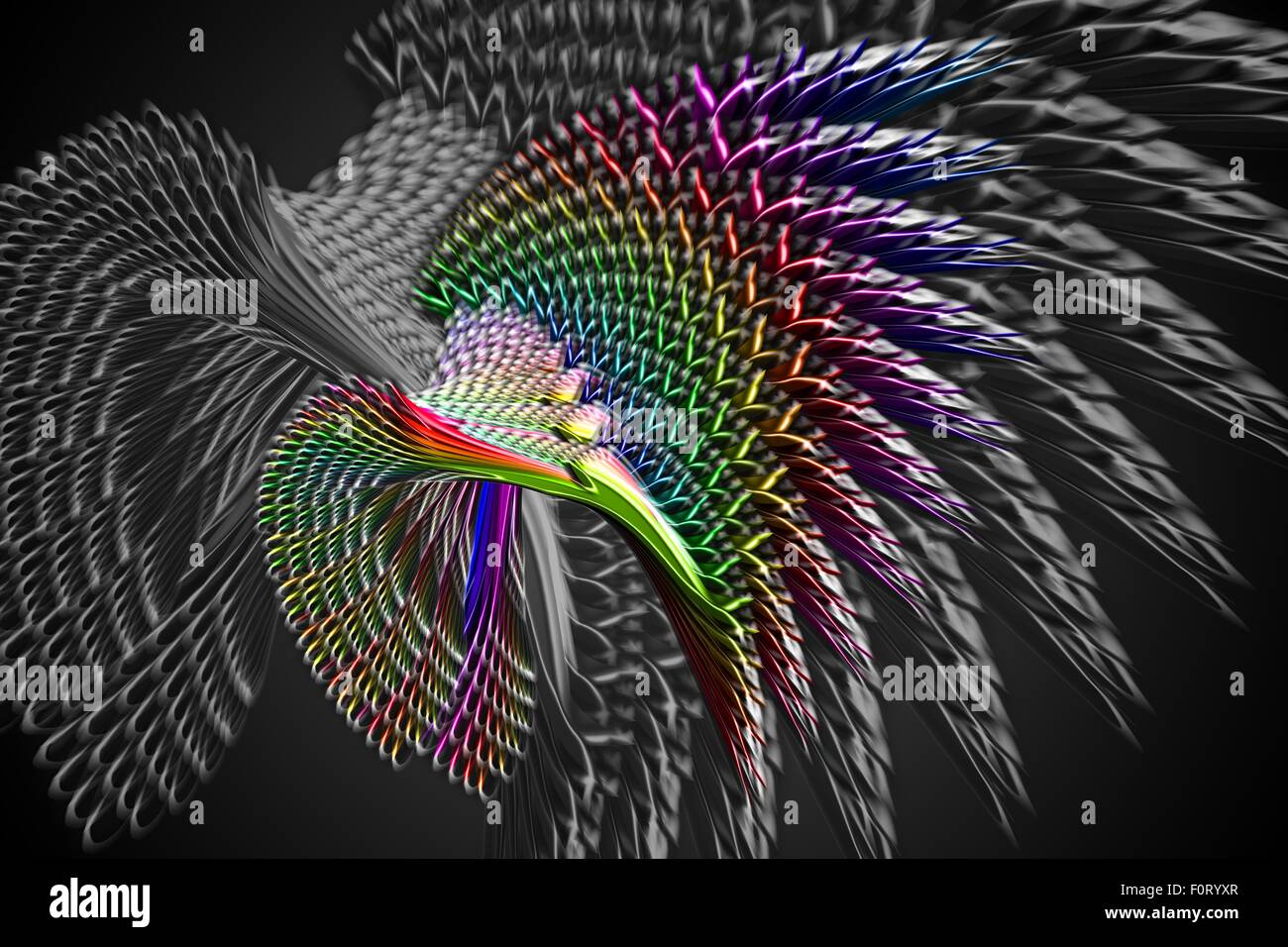 Design composed of light and fractal elements Stock Photo - Alamy