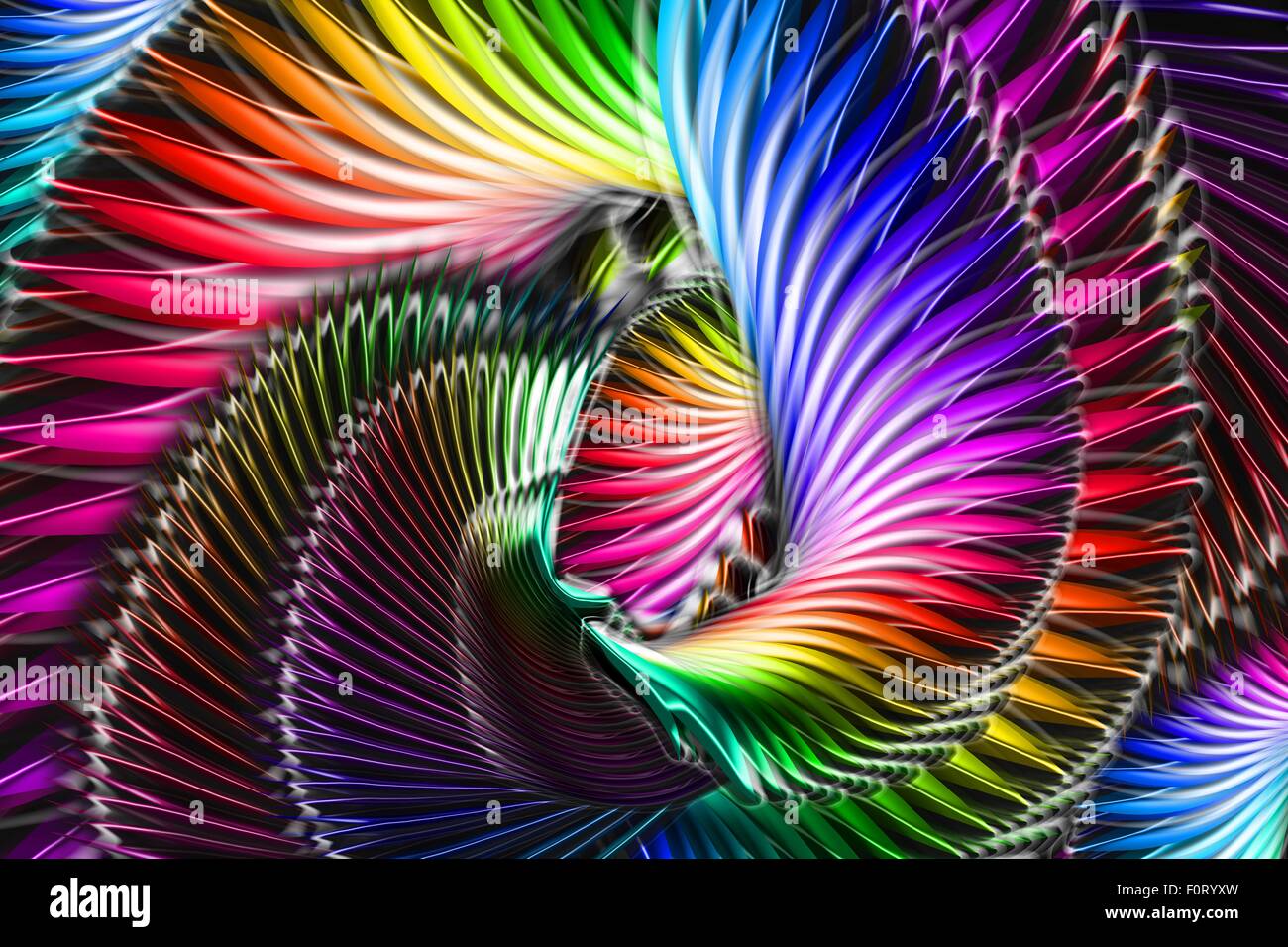Design composed of light and fractal elements Stock Photo - Alamy
