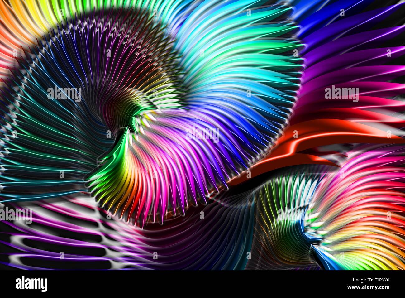 Design composed of light and fractal elements Stock Photo - Alamy