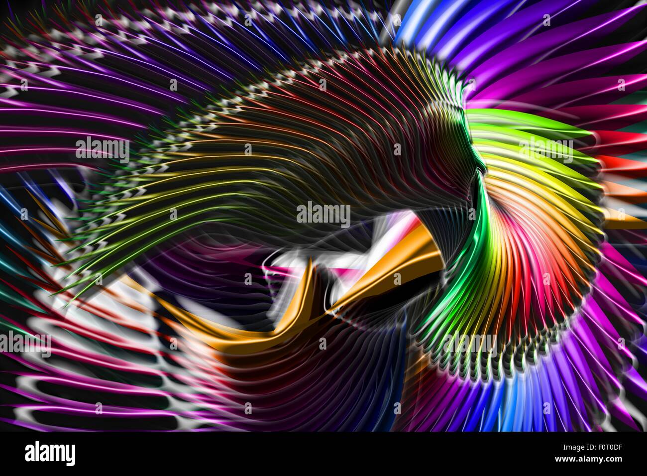 Design composed of light and fractal elements Stock Photo - Alamy