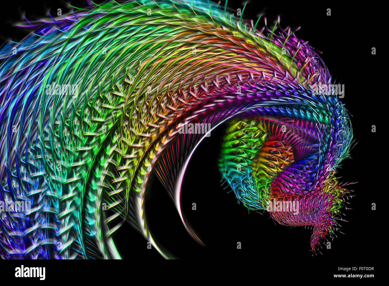 Design composed of light and fractal elements Stock Photo - Alamy