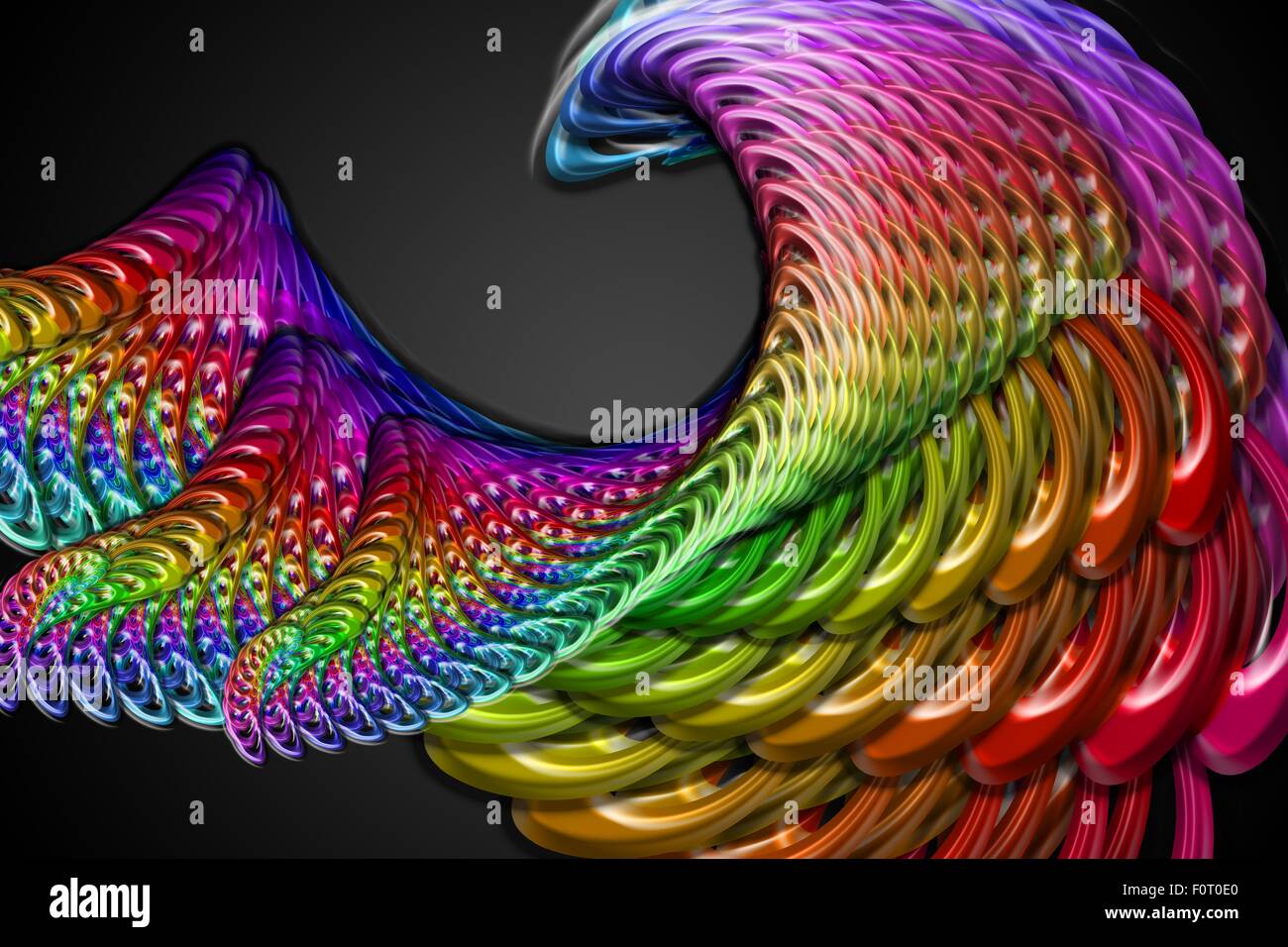 Design composed of light and fractal elements Stock Photo - Alamy