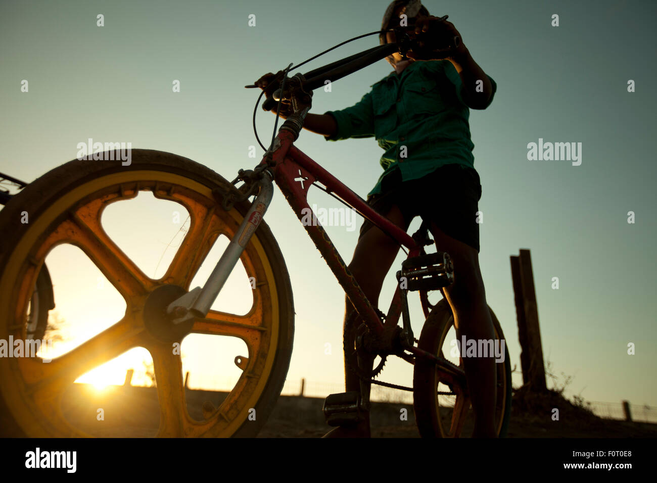 Boy on a cycle hi-res stock photography and images - Alamy