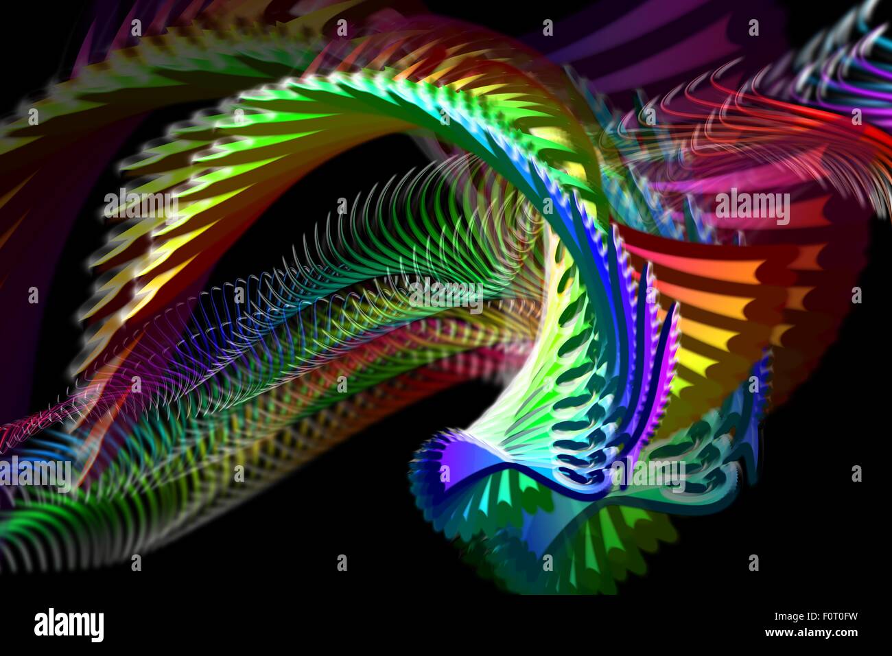 Design composed of light and fractal elements Stock Photo - Alamy