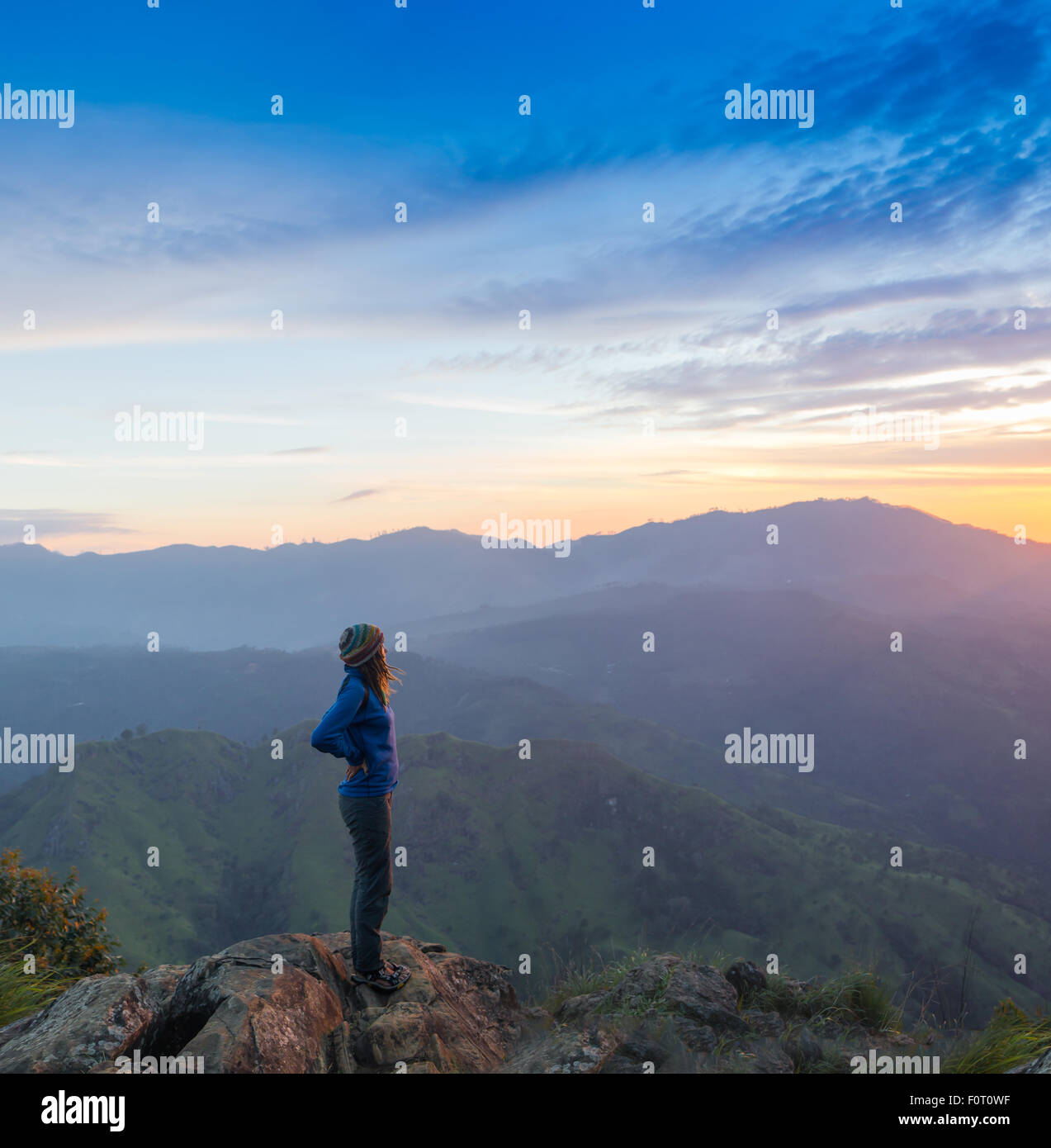 Happy celebrating winning success woman Stock Photo - Alamy