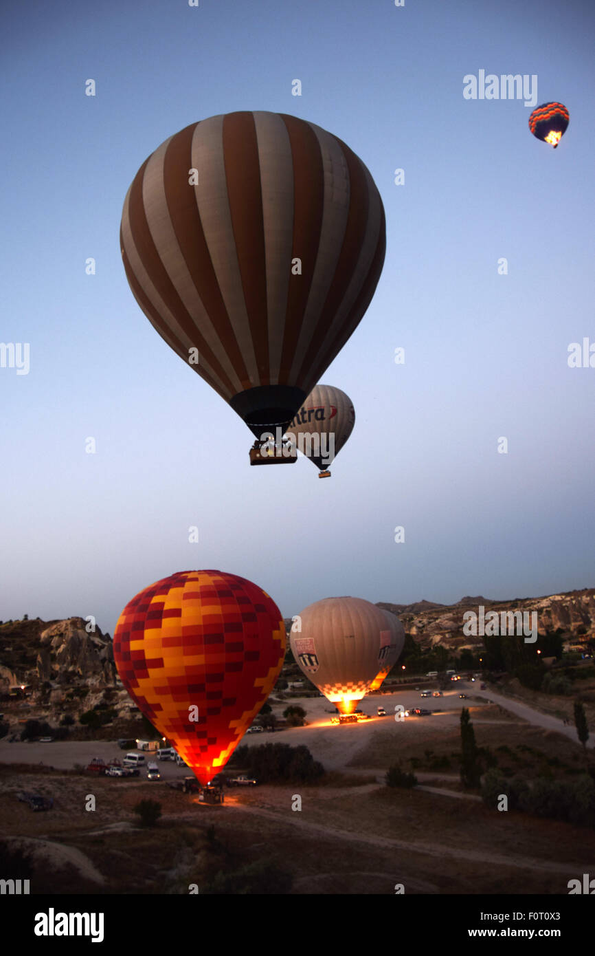 Hot Air Baloon over Cappadocia at sunrise. Turkey Stock Photo - Alamy