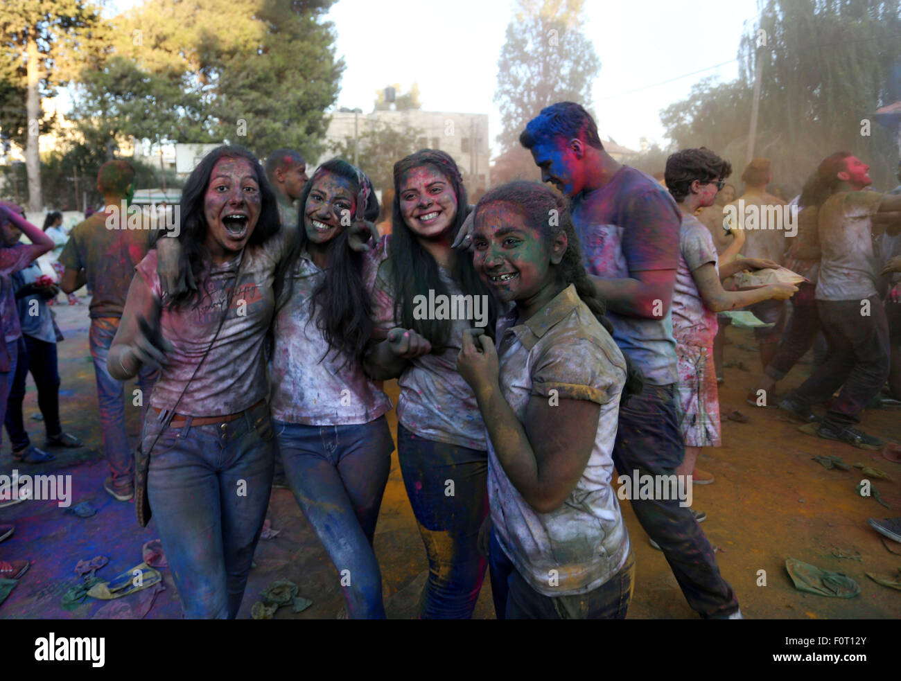 Ramallah, West Bank, Palestinian Territory. 20th Aug, 2015. Palestinian ...