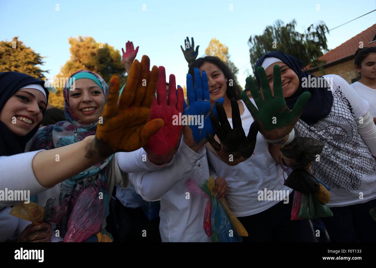 Ramallah, West Bank, Palestinian Territory. 20th Aug, 2015. Palestinian ...