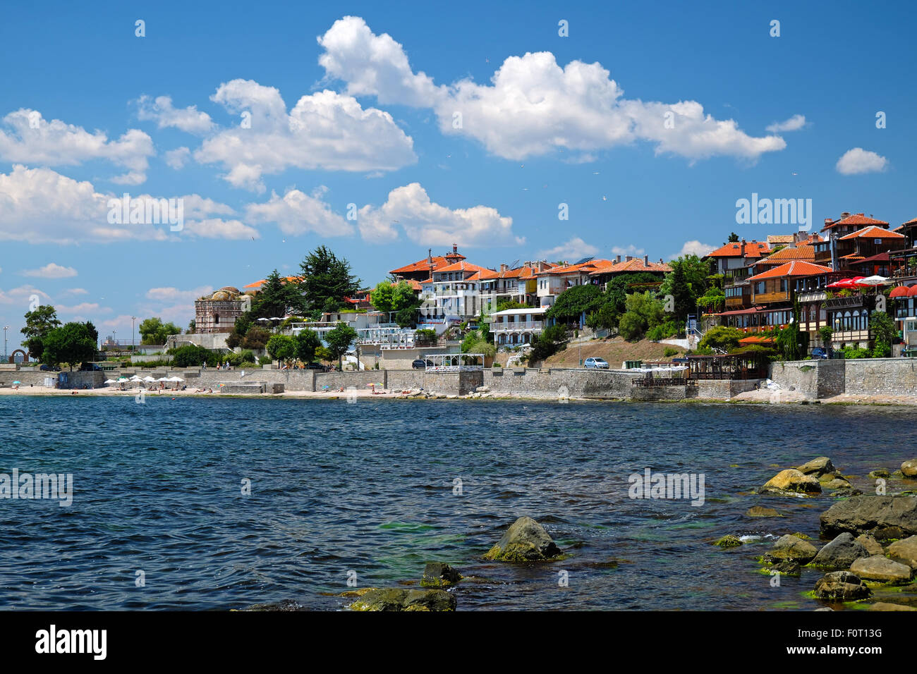 Seaside in ancient city of Nessebar, Bulgaria Stock Photo - Alamy