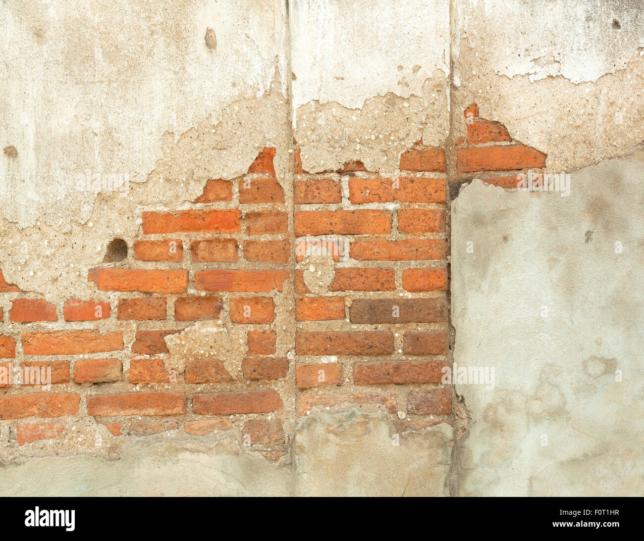 Old wall of red brick wall corrosion chart Stock Photo - Alamy