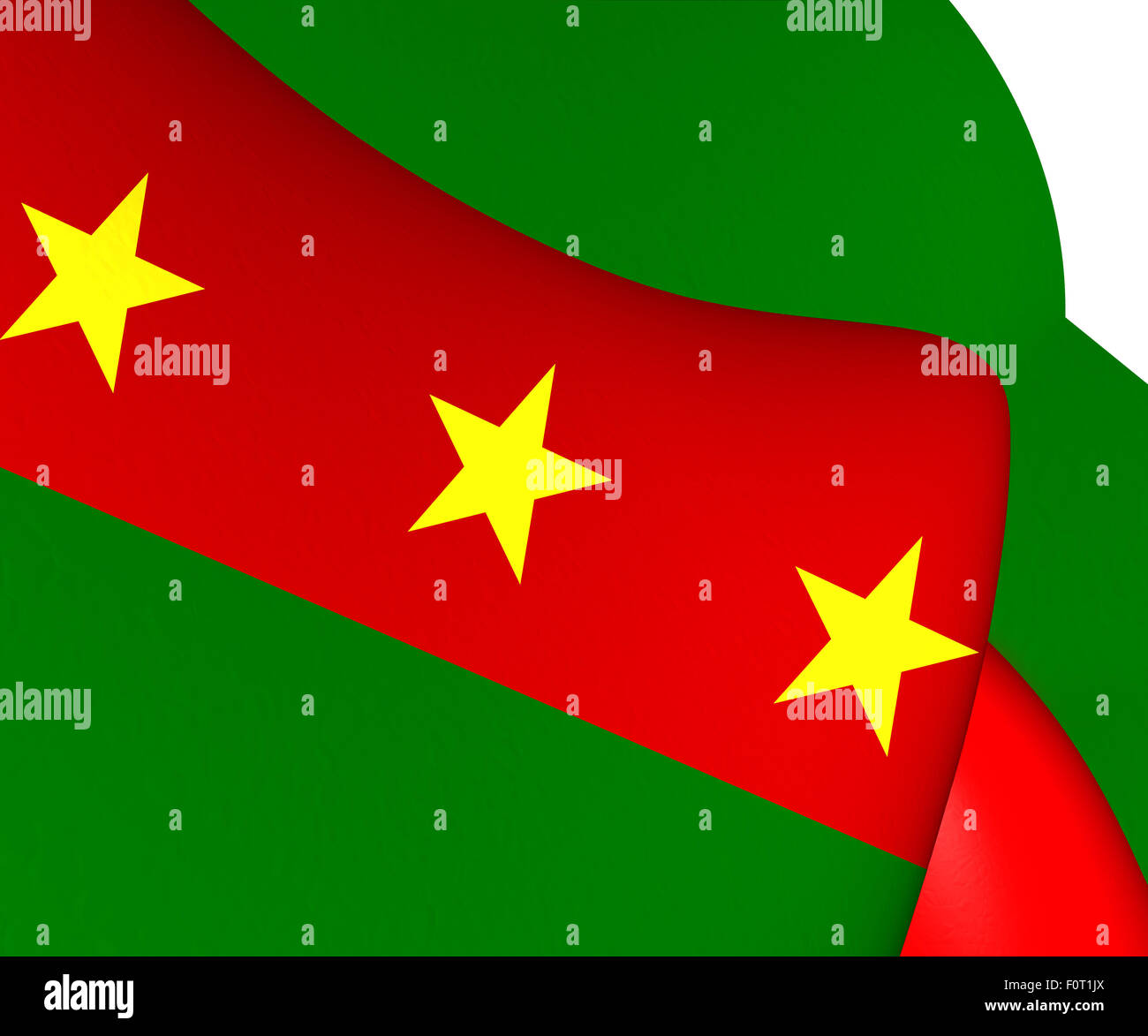Flag of Ewe People. Close Up Stock Photo - Alamy