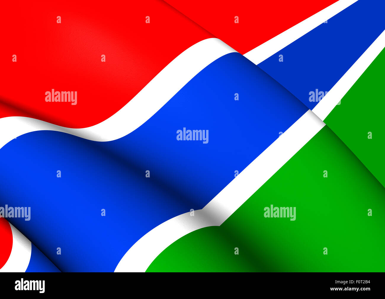 3d flag gambia close hi-res stock photography and images - Alamy
