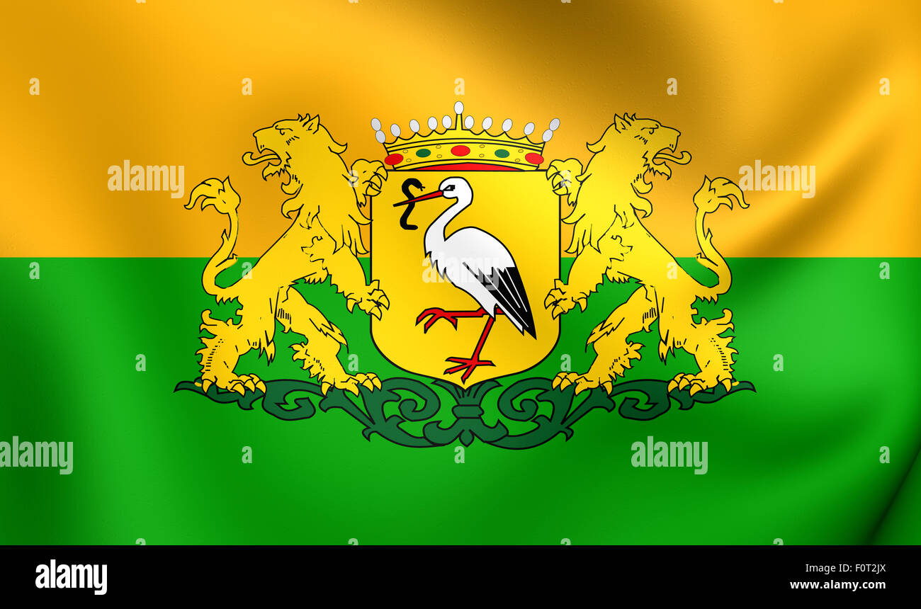 Flag of Hague, Netherlands. Close Up Stock Photo - Alamy
