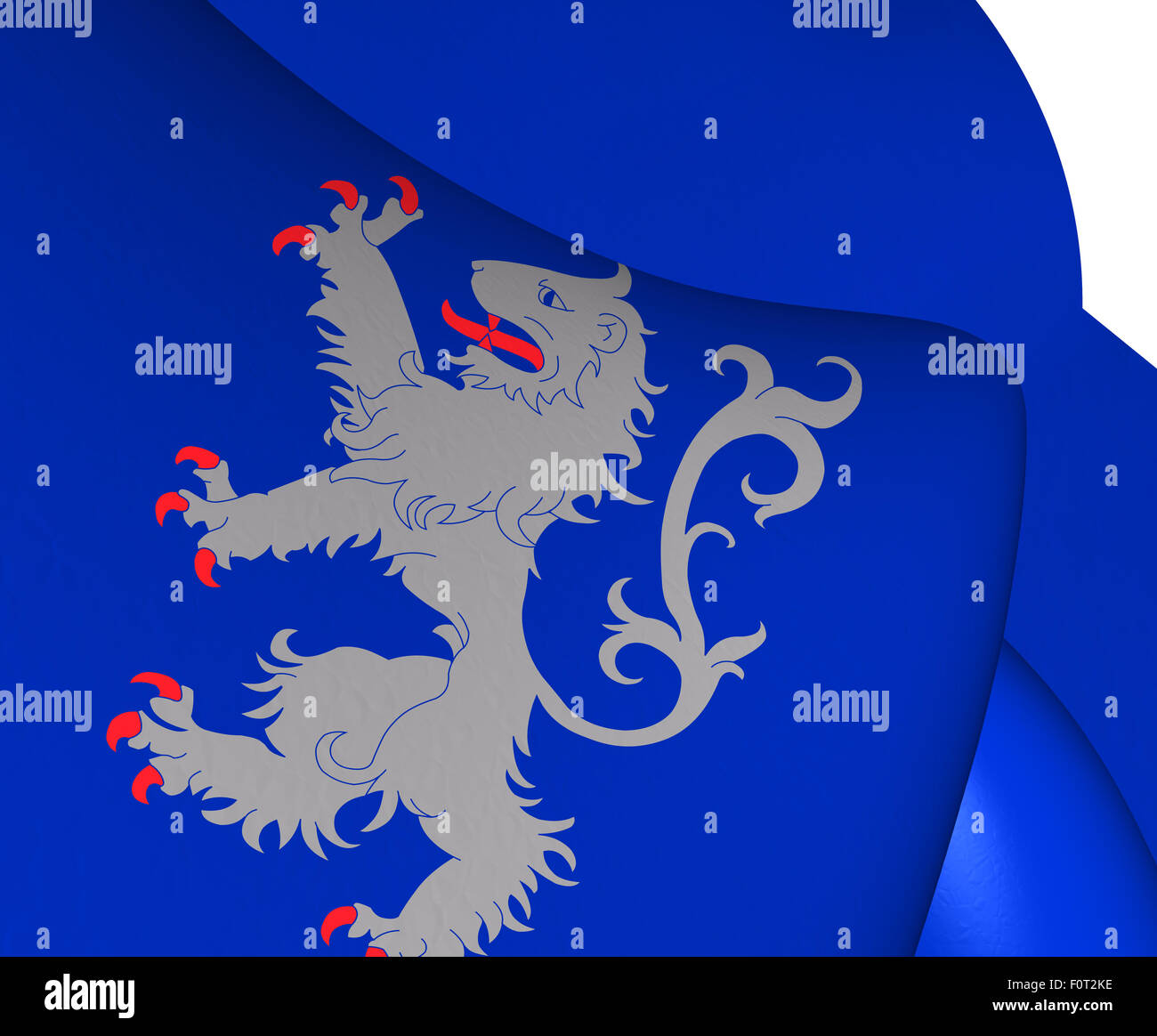 Flag of Halland, Sweden. Close Up Stock Photo - Alamy