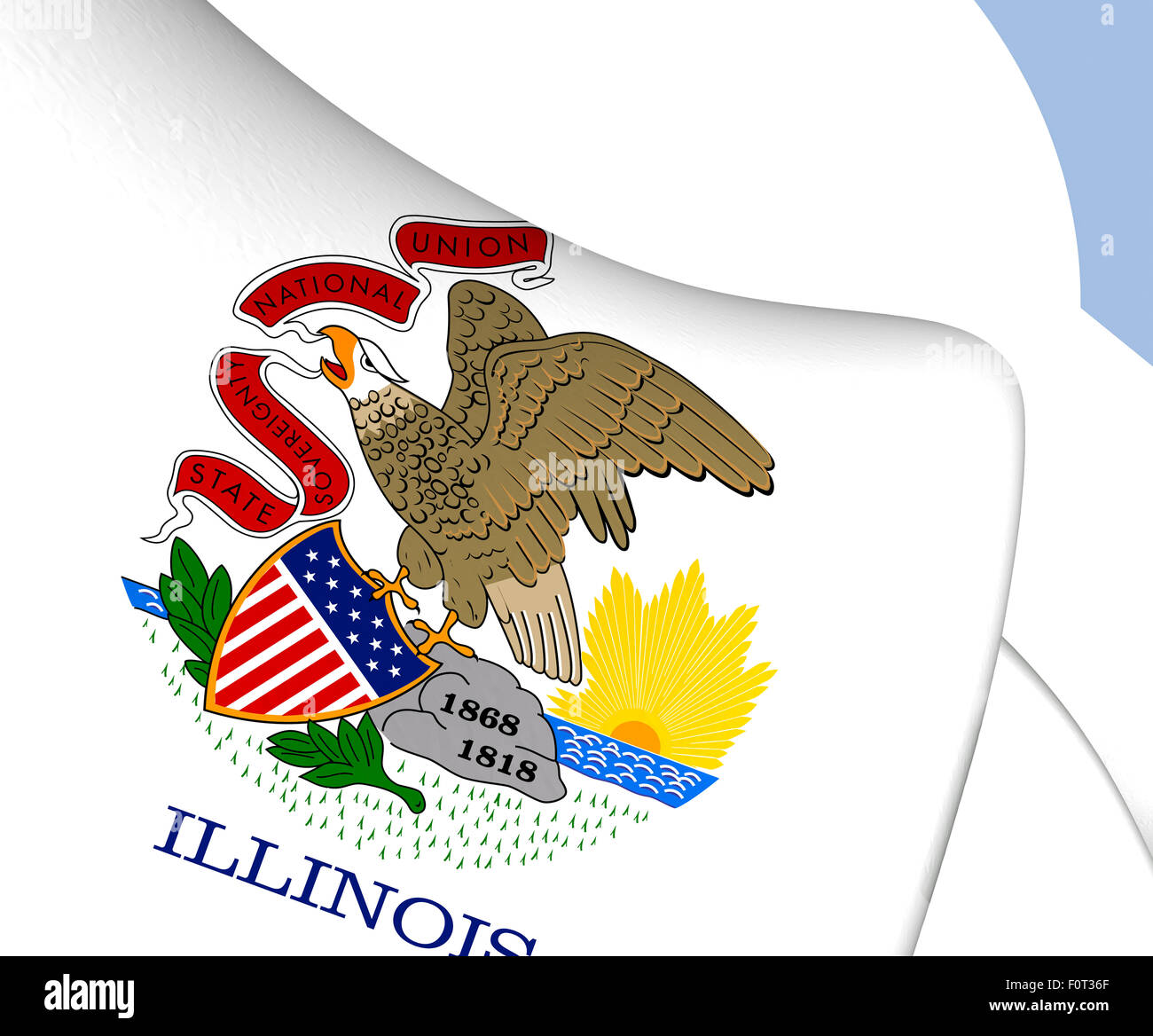 Usa state flag illinois hi-res stock photography and images - Alamy