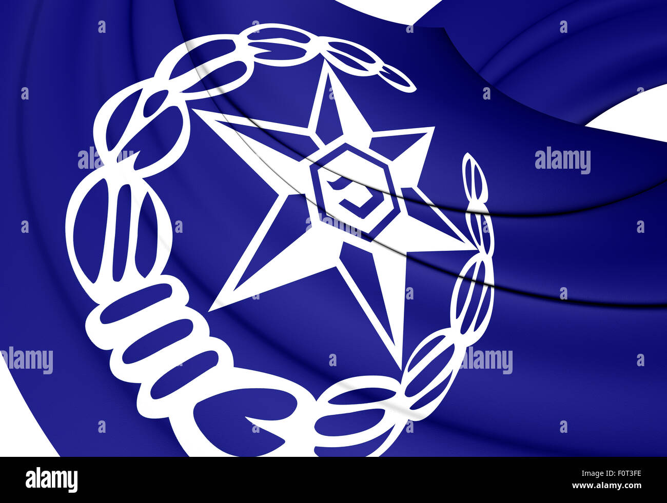 3D Flag of Israel Police. Close Up Stock Photo - Alamy