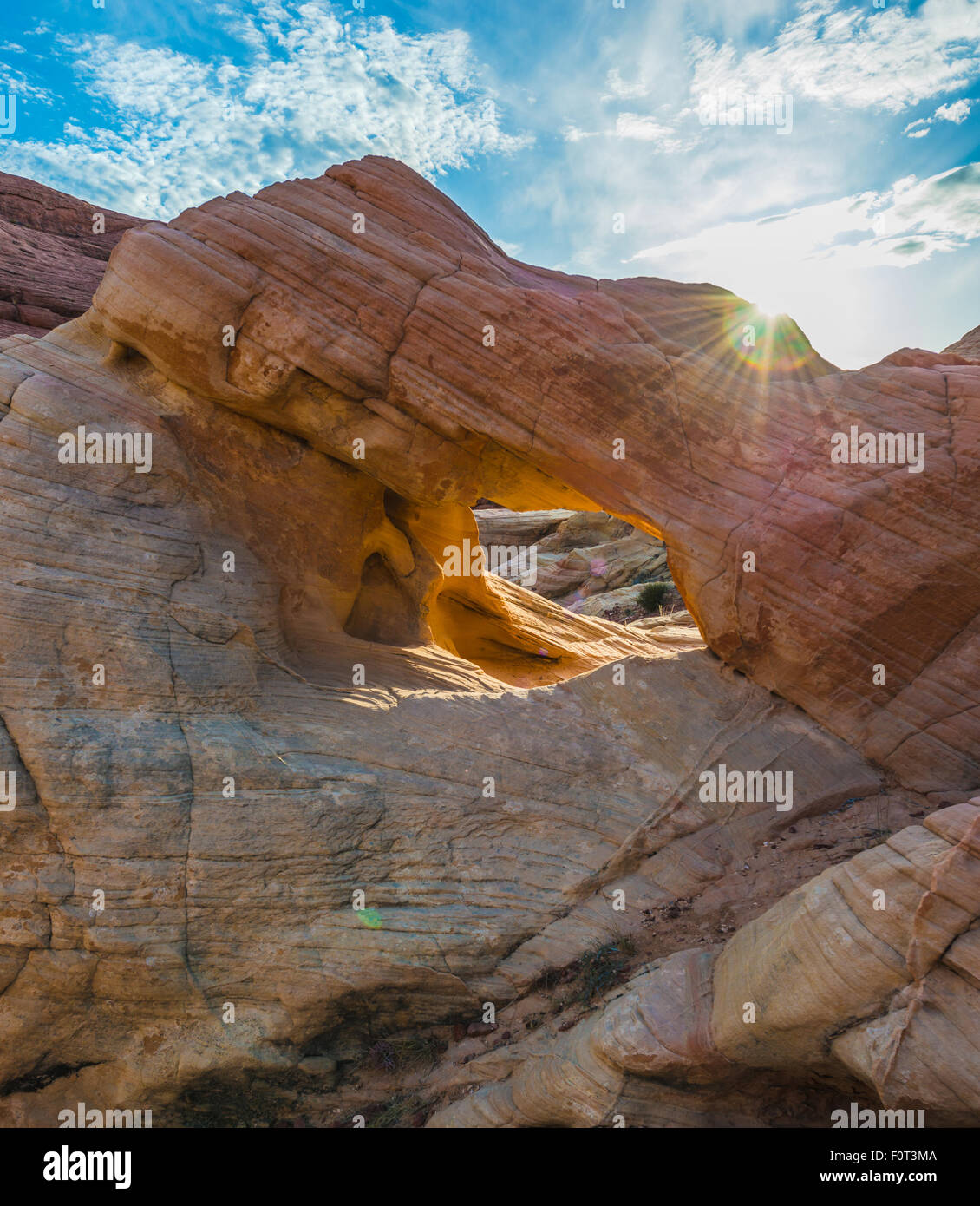 The canyons, domes, towers, ridges and valleys of Rainbow Vista Stock ...