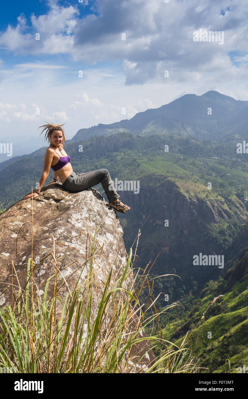 Happy celebrating winning success woman Stock Photo - Alamy