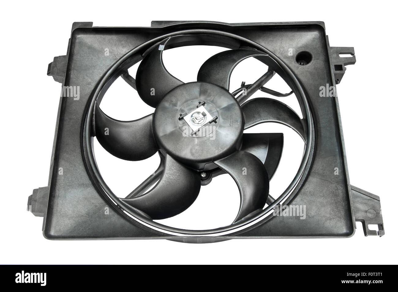 radiator fan motor on a white background Stock Photo - Alamy