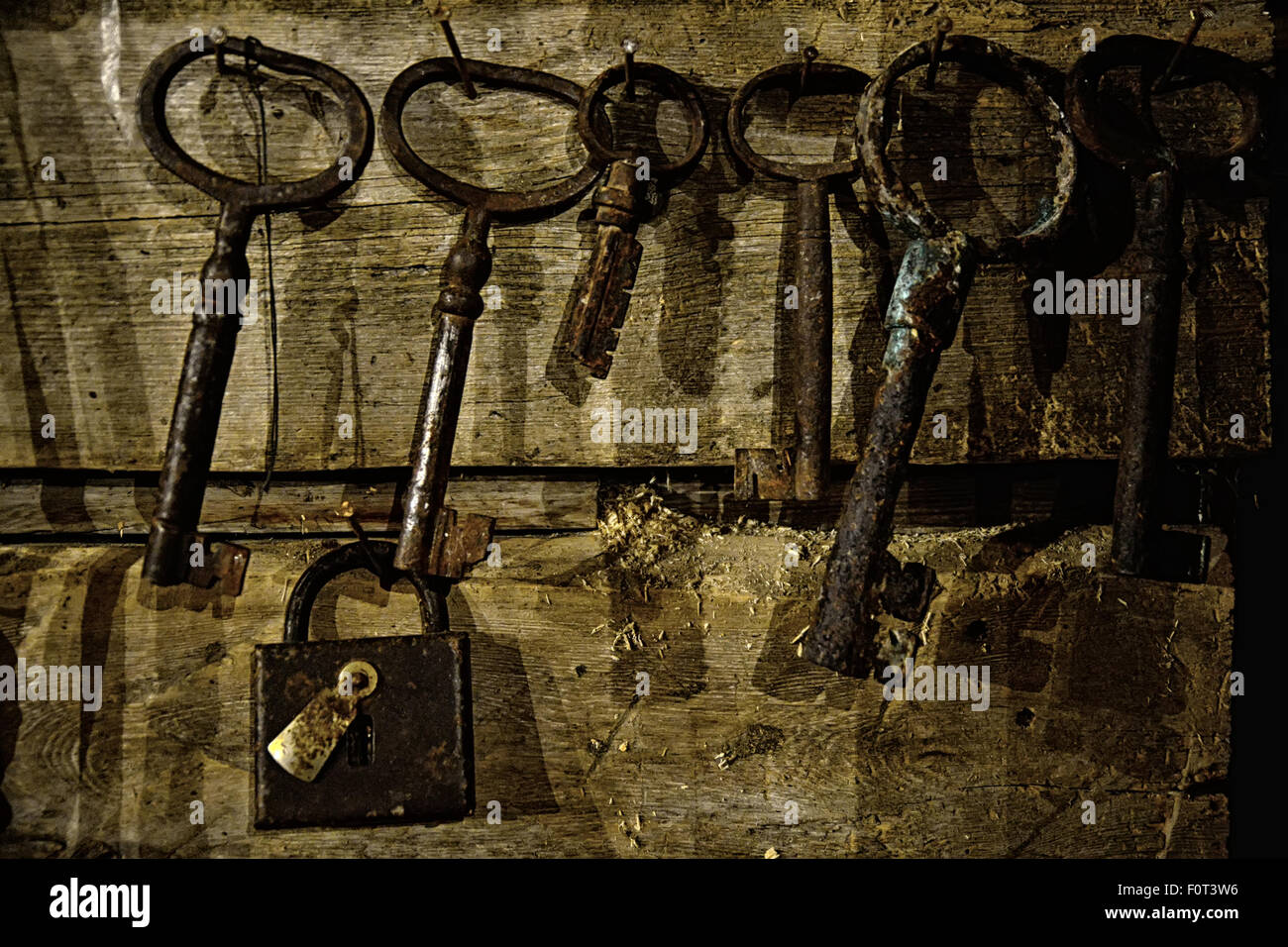 Old prison keys hi-res stock photography and images - Alamy
