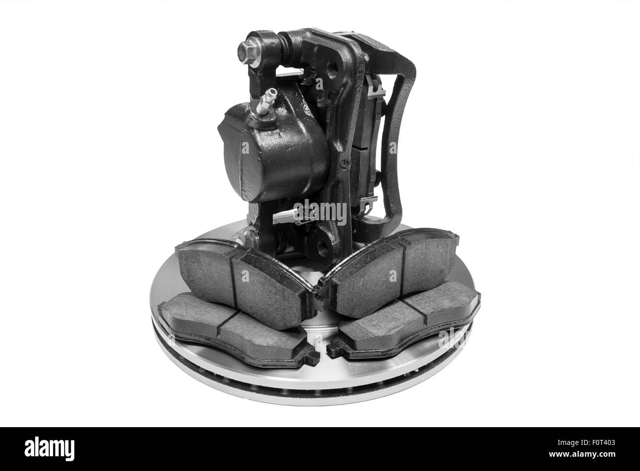 the braking system of the car on a white background Stock Photo - Alamy