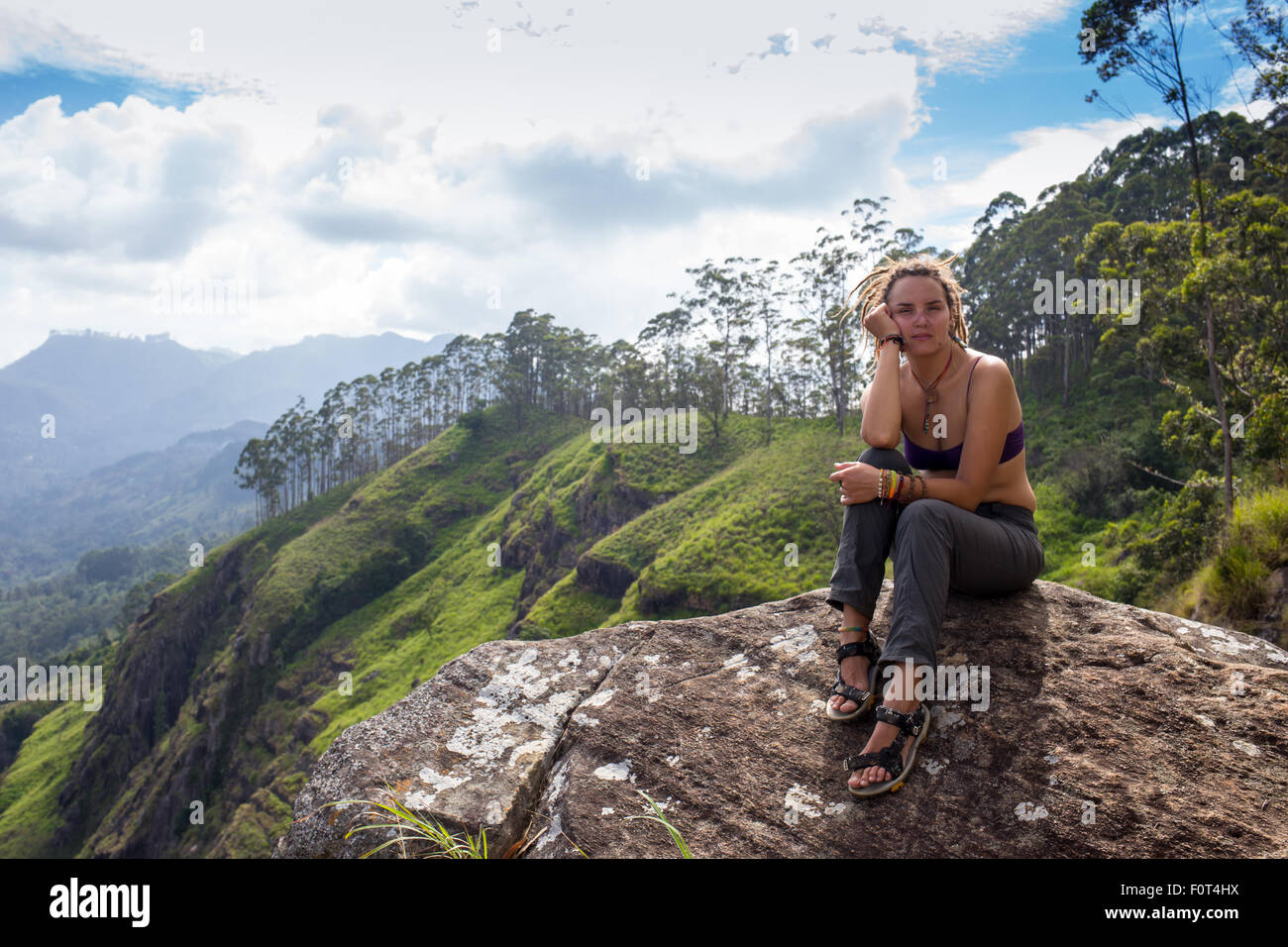 Happy celebrating winning success woman Stock Photo - Alamy