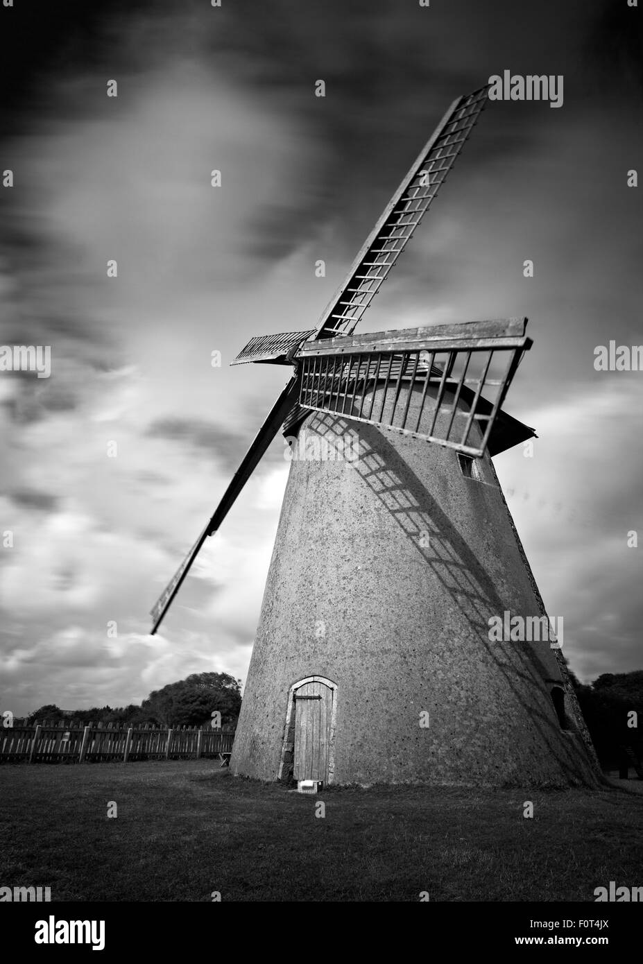 Windmill Long exposure - Bembridge, Isle of Wight Stock Photo - Alamy