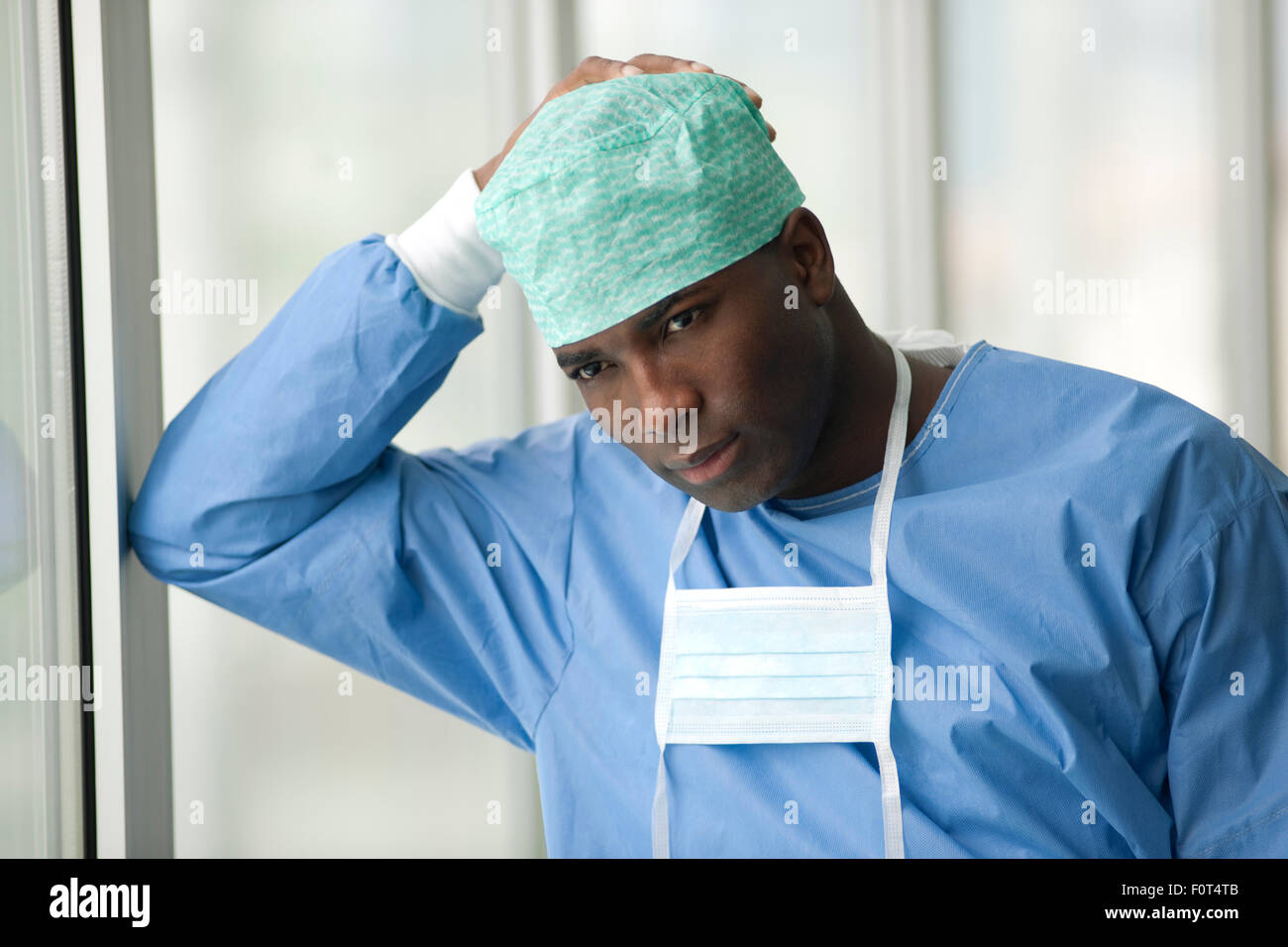 Distraught black man portrait hi-res stock photography and images - Alamy