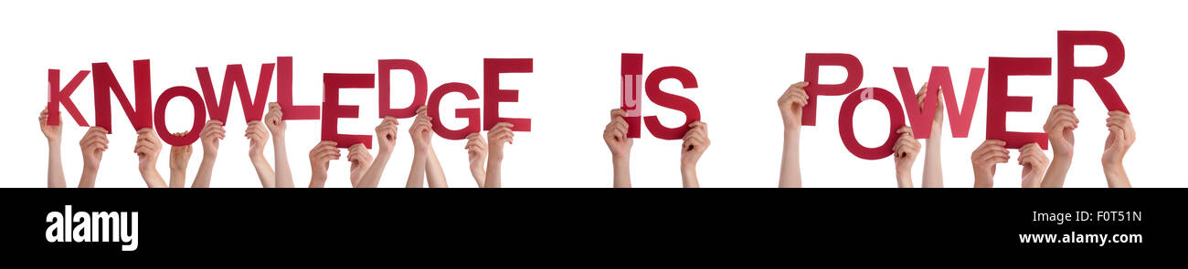 Knowledge is power hi-res stock photography and images - Alamy