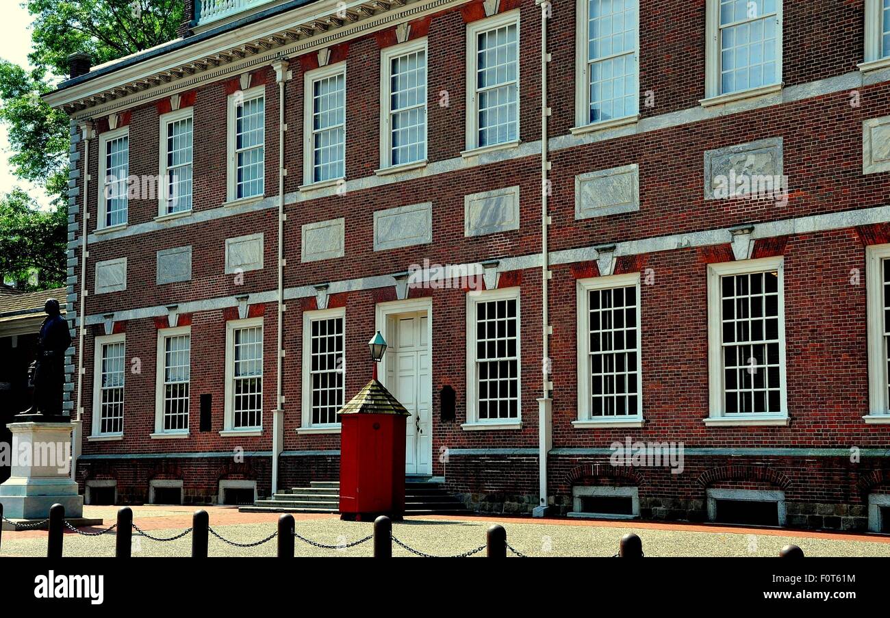 Philadelphia, Pennsylvania: The east front of 1732-53 Independence Hall ...