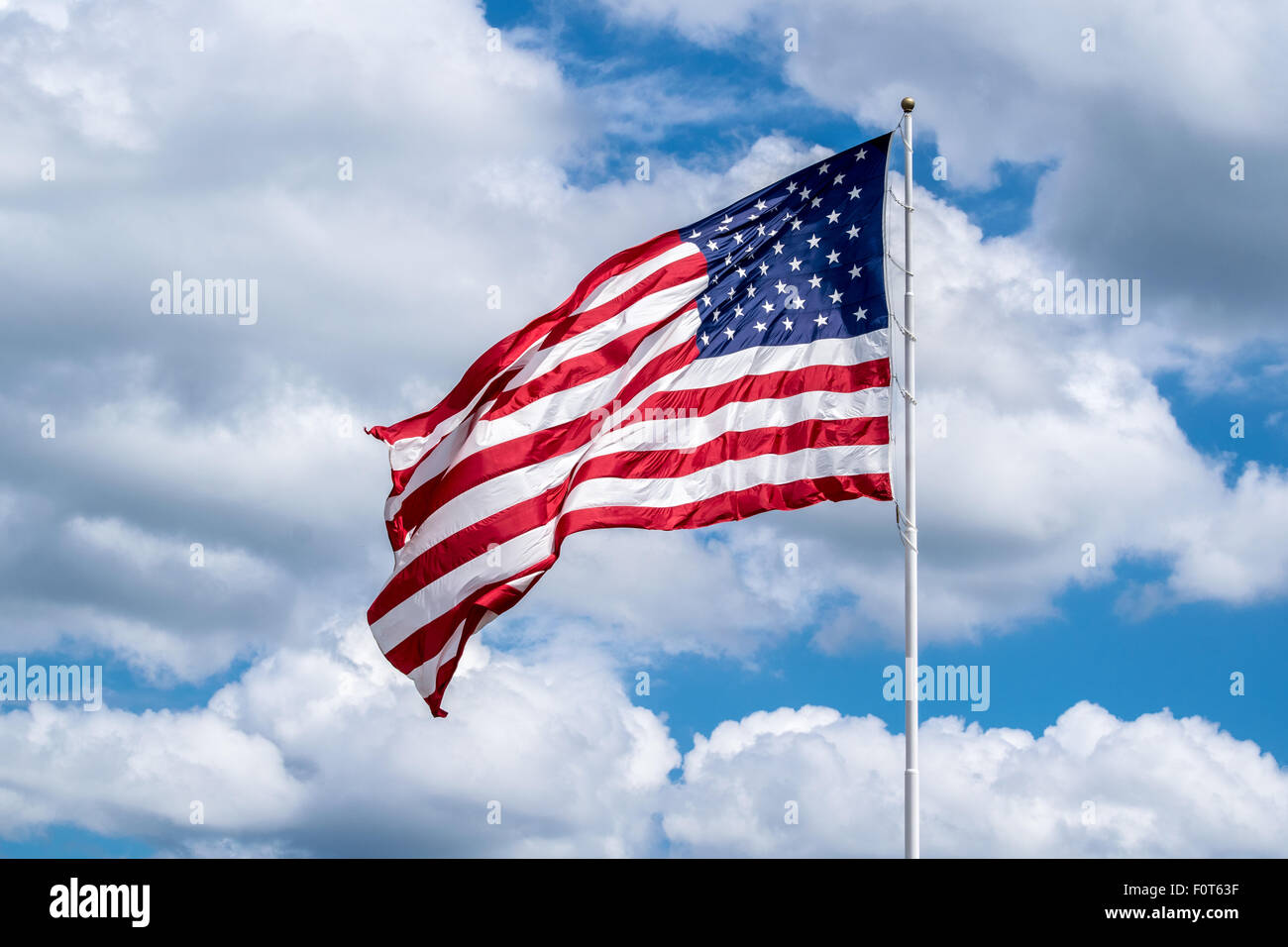 large flag photo usa pretty sky Stock Photo - Alamy