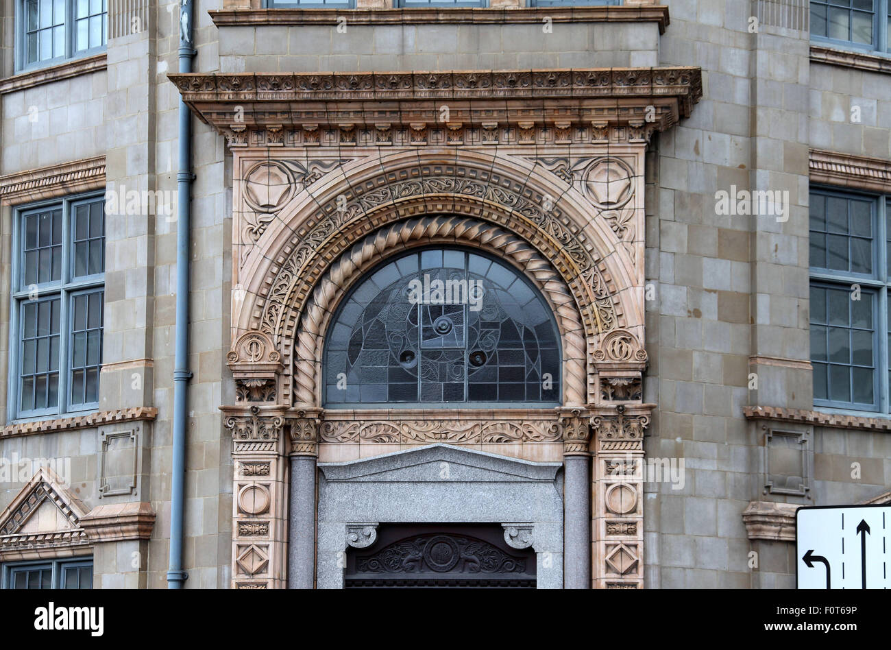 Ornate entrance to the former Joseph Pickering and Sons which was a ...