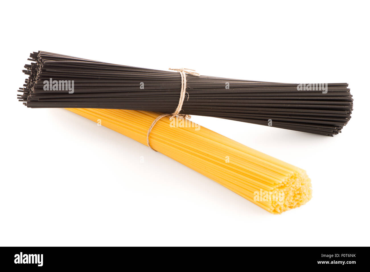 Bunch of spaghetti on white background Stock Photo - Alamy