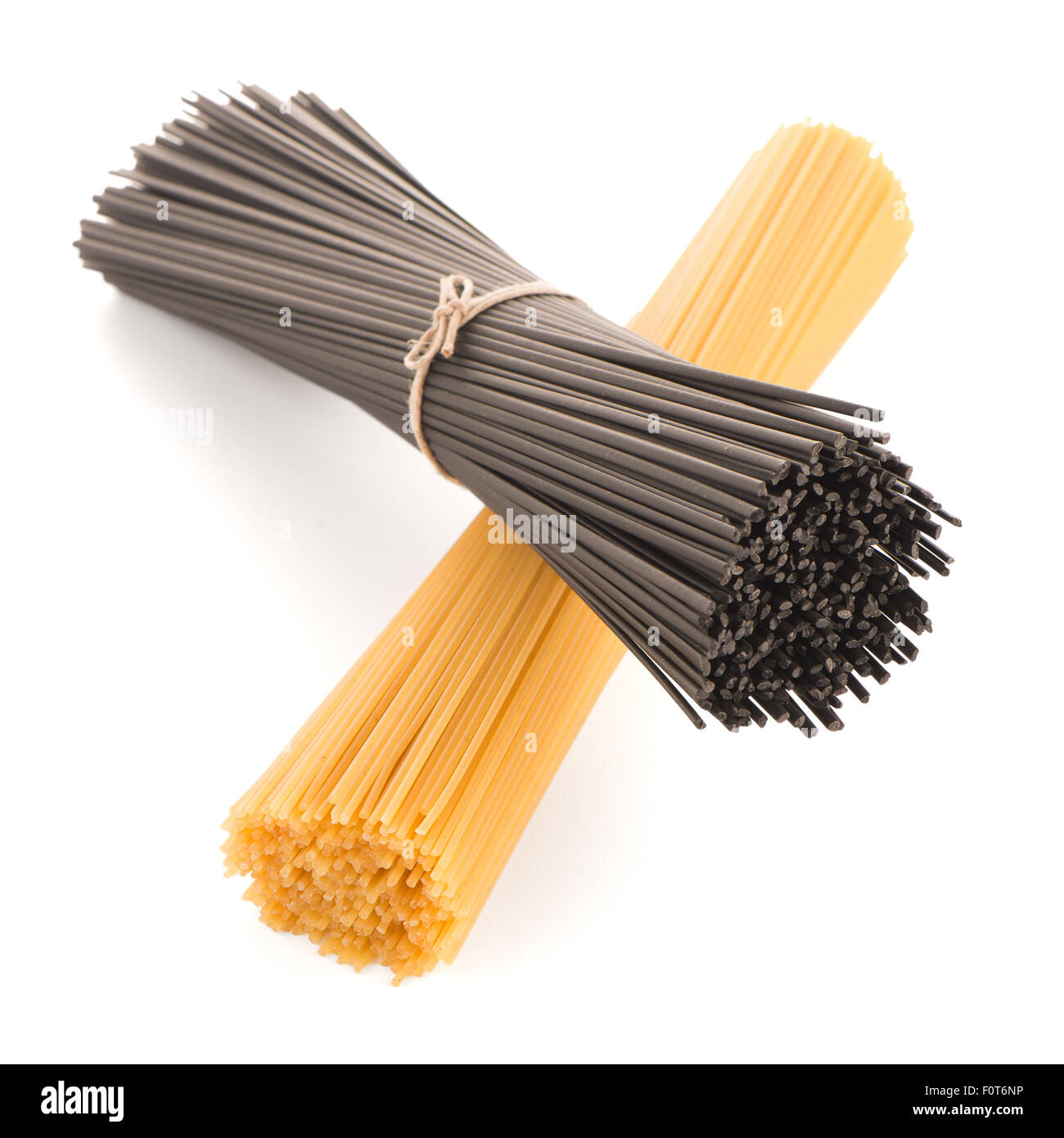 Bunch of spaghetti on white background Stock Photo - Alamy