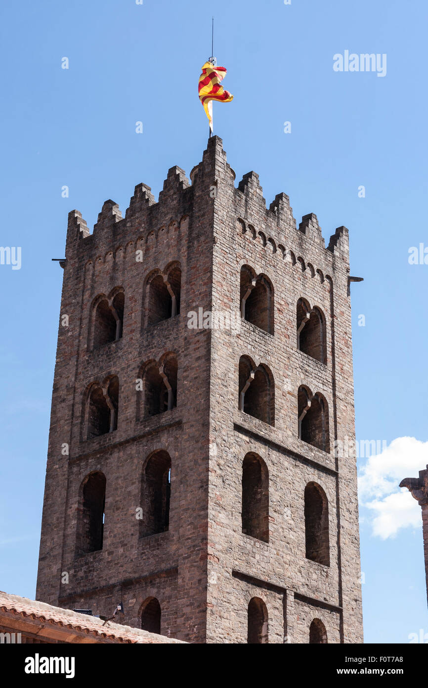 Santa Maria, Ripoll monastery. Romanesque. XIIth century Stock Photo ...