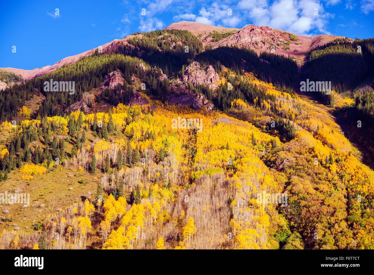 Scenic Autumn Mountain. Colorado Fall Nature Landscape Stock Photo - Alamy