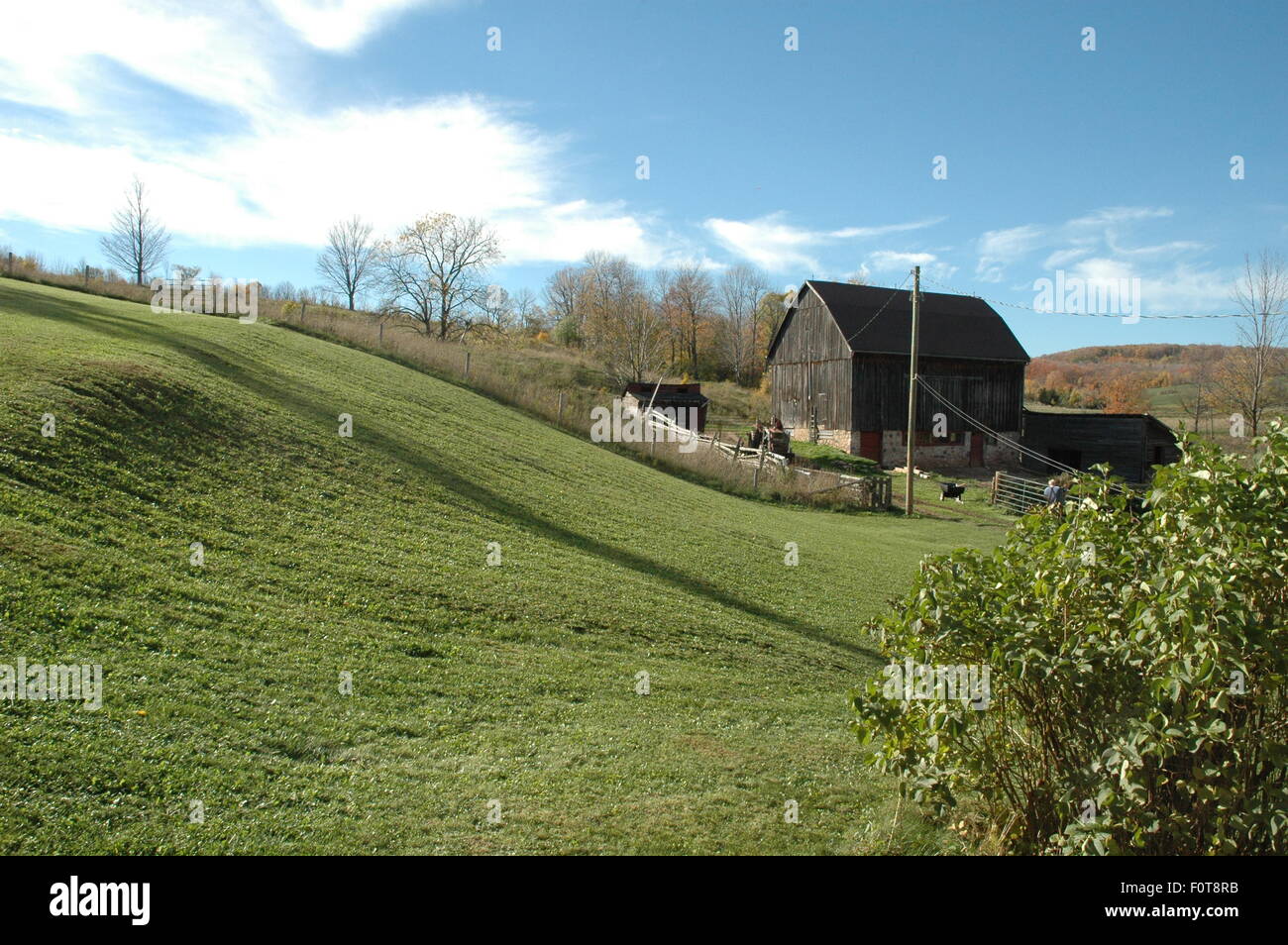 Farm Ontario Canada Autumn Farming Stock Photo - Alamy